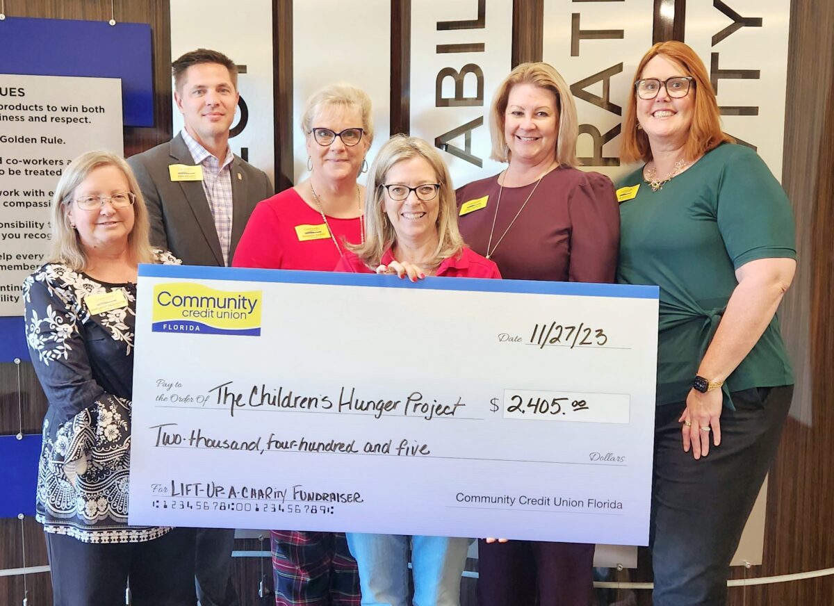 CCU FLORIDA LIFTS UP TCHP KIDS - The Childrens Hunger Project