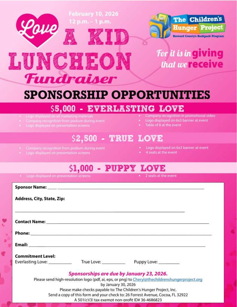 Love A Kid Luncheon 2026 - The Childrens Hunger Project